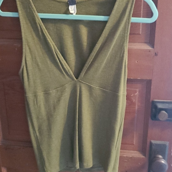 Free People | Tops | Deep V Tank | Poshmark